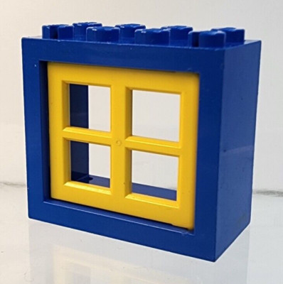 LEGO - 2 x 4 x 3 Window 4132c02 Blue / Yellow ( 4132 / 4133 ) | eBay