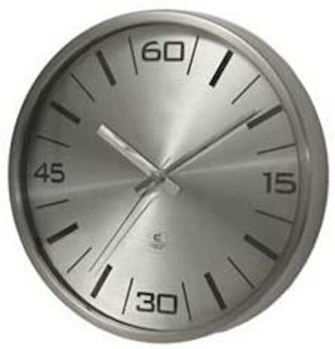 Cupecoy Design 10" Modern Metal Wall Clock - Aluminum Dial battery ...