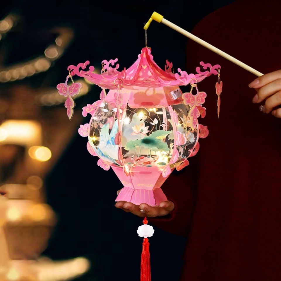 Multicolor DIY Lantern DIY Material Package Glowing Lantern Toy | eBay ...