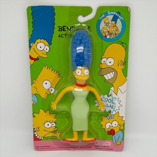 Vintage 1990 Jesco The Simpsons Marge Simpson Bendable Action Figure ...