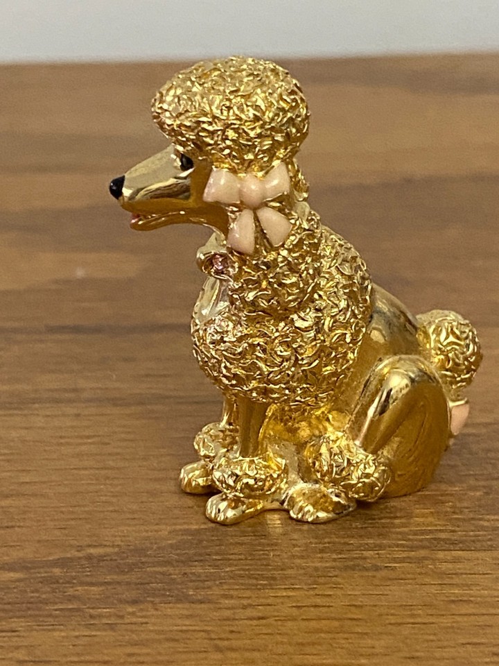 Estee Lauder Vintage 1999 Dazzling Poodle Solid Perfume Compact | eBay