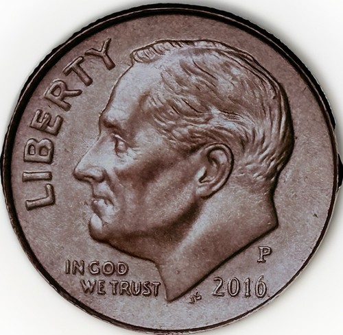 2016 P Roosevelt Dime (Full Bands) Improper Clad Annealing (“Chocolate ...