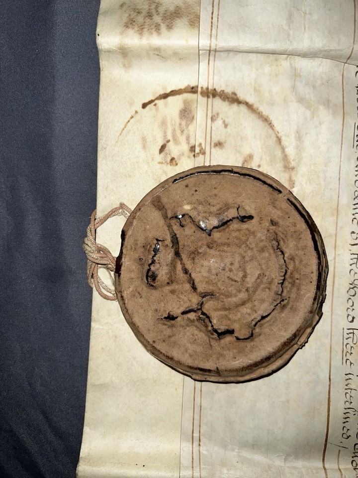 1700s Handwritten Parchment Charter with Large Wax Seal – St Peter’s ...