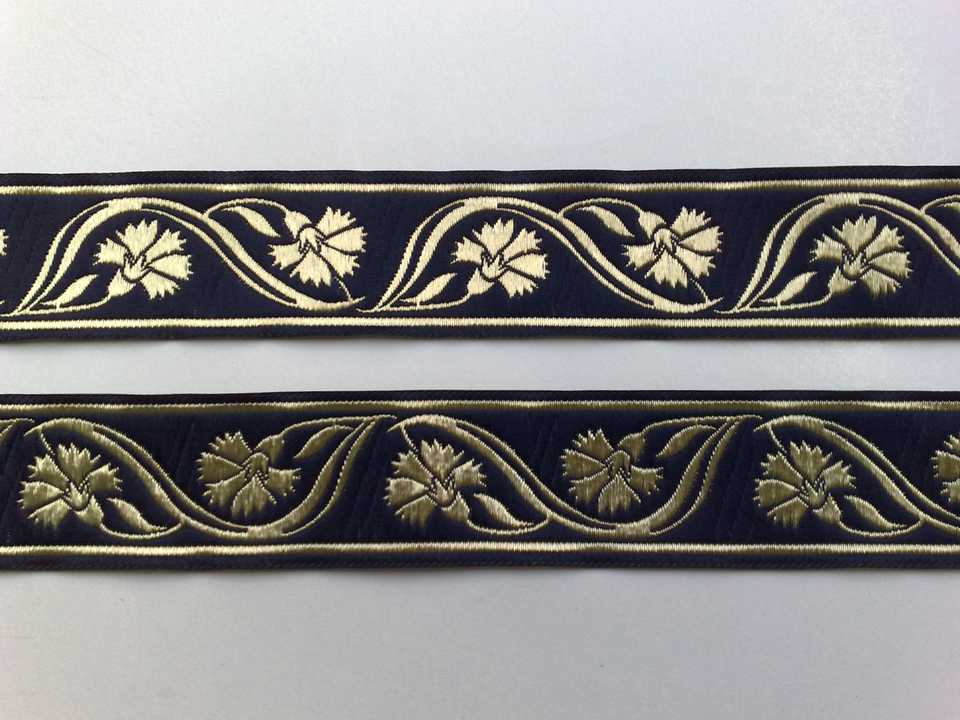 aus Farben wählen 2m Borte 1,75€/m Ranken Blumen Webband Tracht 35mm ...