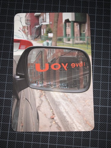 NEW I Love You Message On Rear Mirror Love/Just Because/Valentine’s Day ...