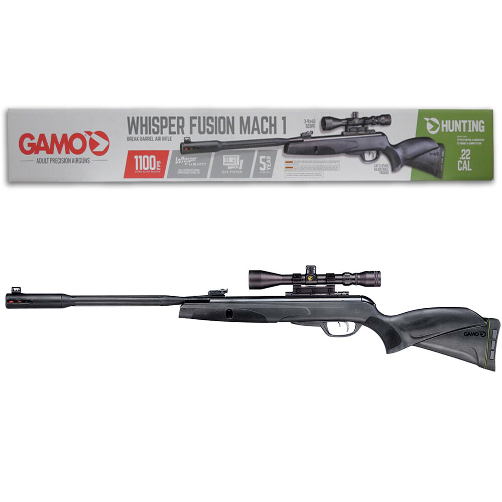 Gamo Whisper Fusion Mach 1 .22 Caliber Break Barrel Air Rifle for sale ...