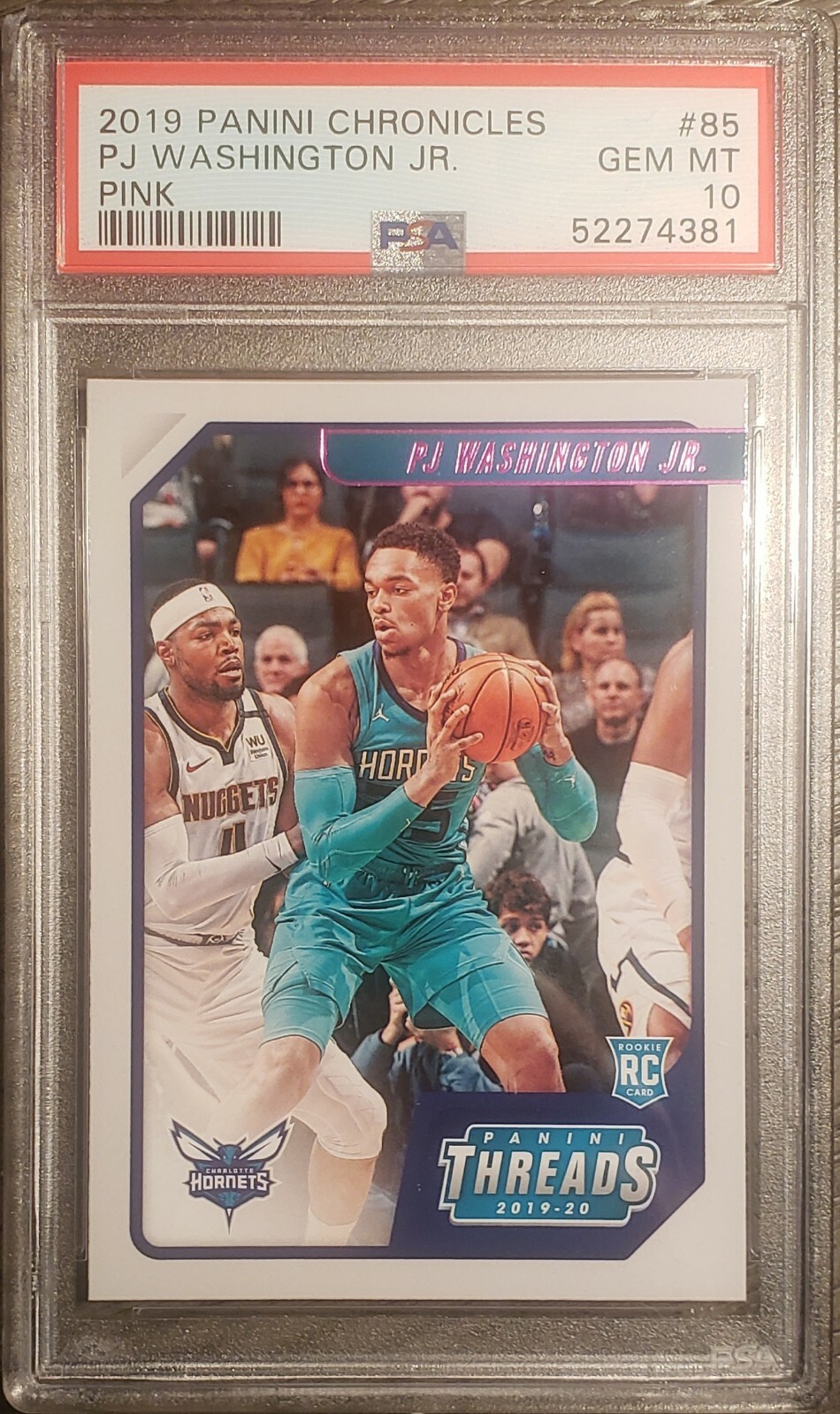 2019-20 Panini Chronicles - Threads PJ Washington Jr. #85 Pink (RC) for ...