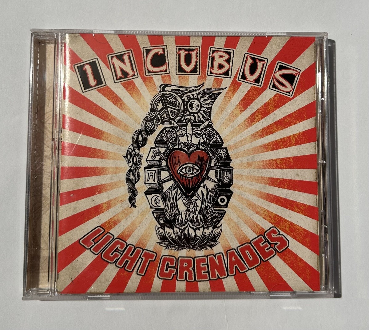 Incubus Light Grenades Tattoo Flaming Heart Tattoo Wall Art For Sale