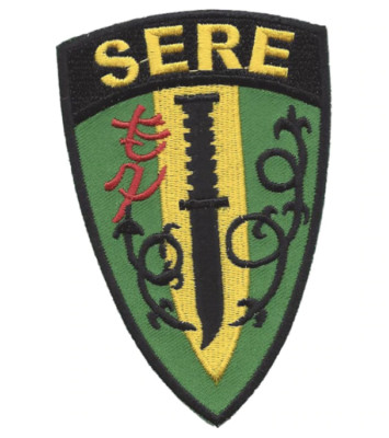 4" NAVY SERE SURVIVAL EVASION RESISTANCE ESCAPE KNIFE EMBROIDERED PATCH ...