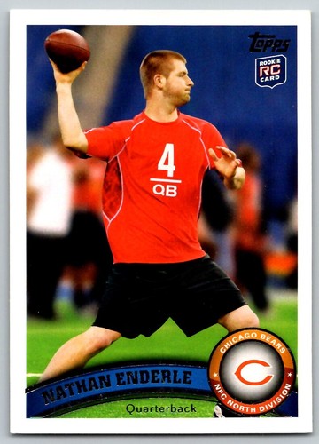 2011 TOPPS NATHAN ENDERLE RC CHICAGO BEARS #112 | eBay