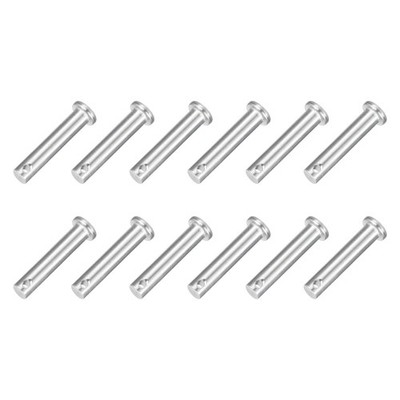 12Pcs 5/16" x 1-9/16" Single Hole Clevis Pins, 304 Stainless Steel Flat ...