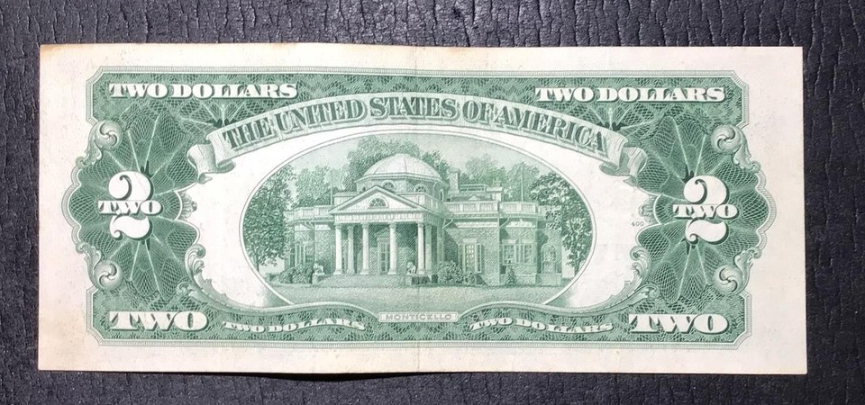 1953 $2 US RED DEUCE X7072 Choice VF! Crispy! Old US Currency RED DEUCE ...