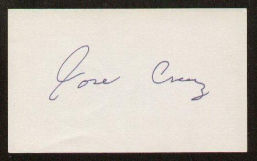 Jose Cruz signed autographed 3x5 index card B1427 | eBay