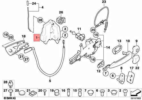 Genuine BMW Hybrid M3 M5 X1 X3 X5 X6 7L M2 CRT M4 System Latch Left ...