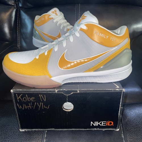Nike Kobe 4 ID White Yellow Size 13 Brand New 368655-991 Rare DS 2009 ...