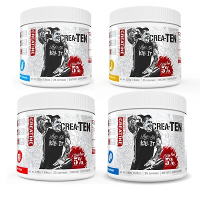 5% Nutrition Crea-Ten - Creatine - 25 Servings - ANY FLAVOR ***CLUMPY ...