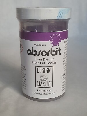 Absorbit Stem Absorption Dye For Fresh Flowers 4oz. PURPLE | eBay