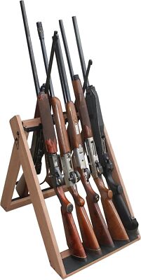 Deer Camp Portable Folding Gun Rack 10 Gun Standing Rack Indoor Display ...