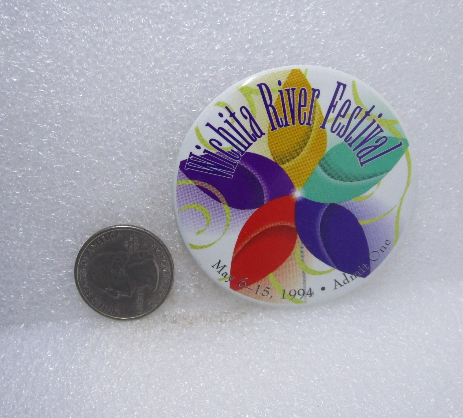 1994 Wichita River Festival Button Pin | eBay