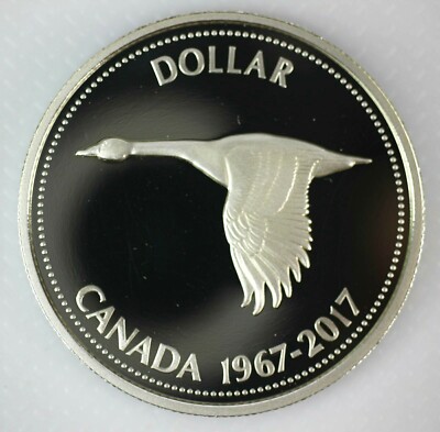 CANADA 1967-2017 $1 CANADA GOOSE 99.99% PROOF SILVER CENTENNIAL DOLLAR ...