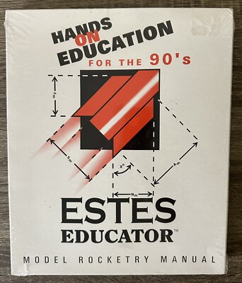 ESTES EDUCATOR Model Rocketry Manual #1454 School 90s Vintage-SEALED | eBay