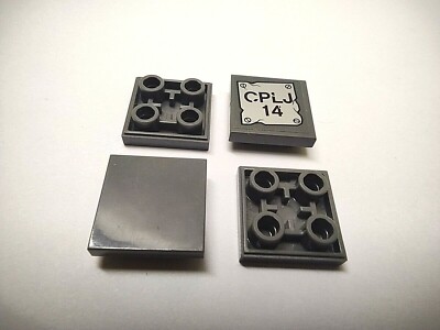 LEGO 4x Plaque inversèe 2x2 Plate Tile Inverted ¤ 11203 ¤ Dark Bluish ...