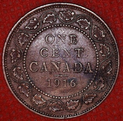 1916 Copper Canadian Large Cent Coin 1-Cent Canada | eBay