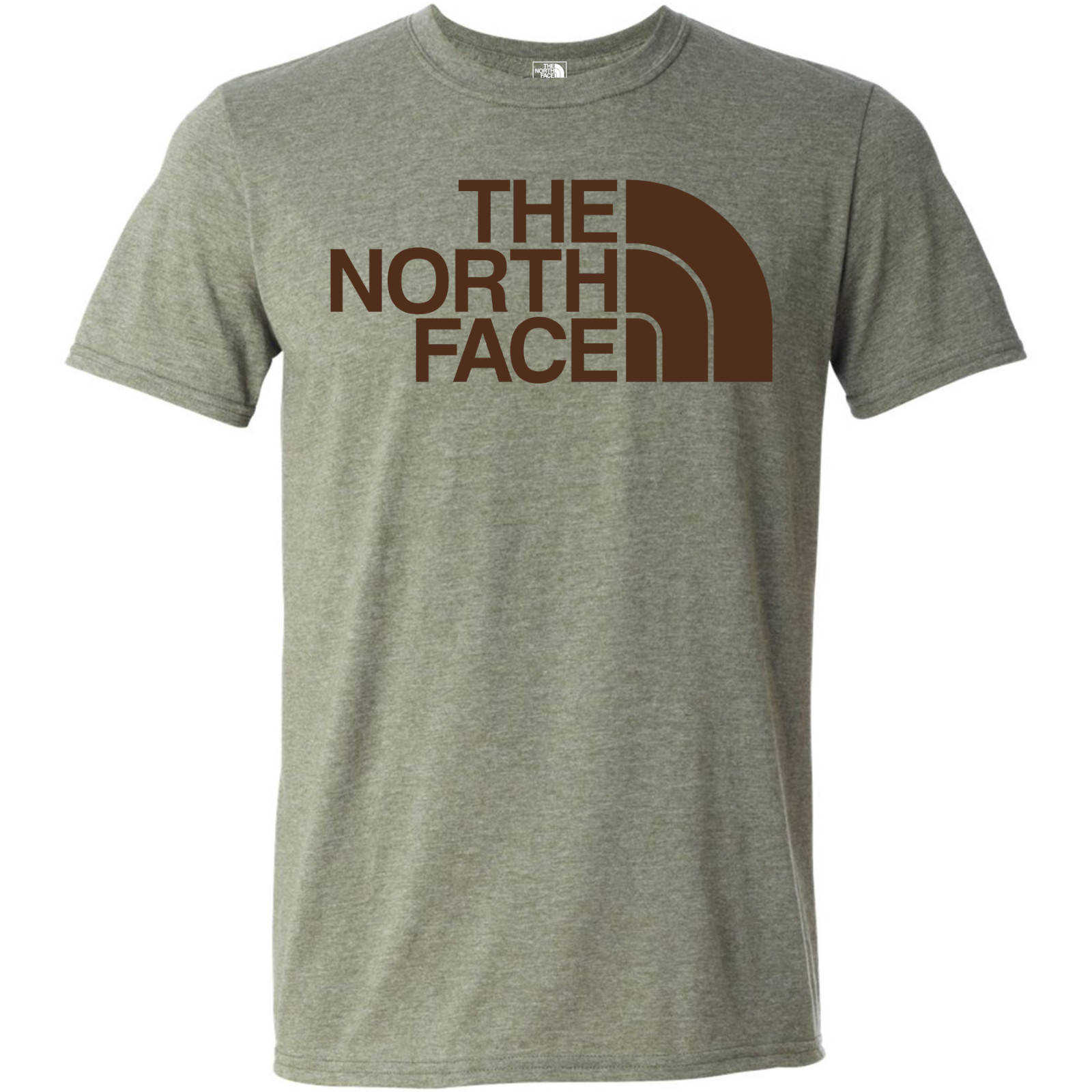 The North Face Half Dome Logo T-Shirt Men's Tee Heather Green with ...