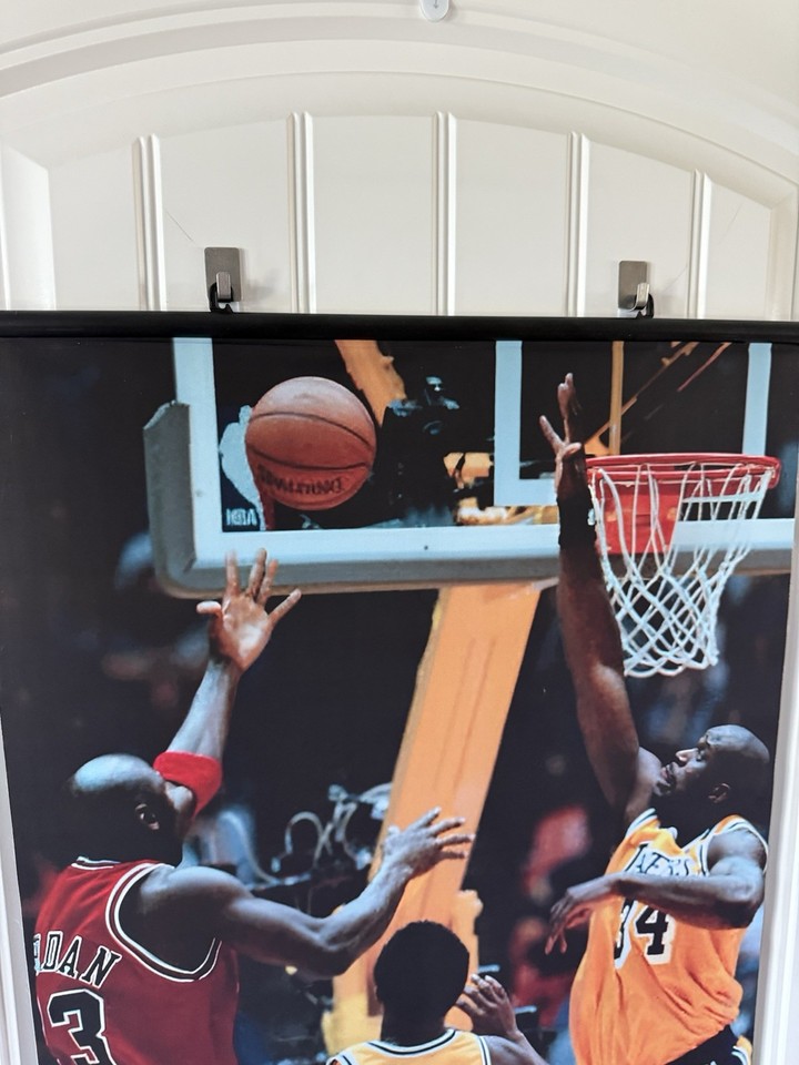 Michael Jordan & Kobe Bryant Shaq Bulls LA Lakers Banner Sign 21x30 ...