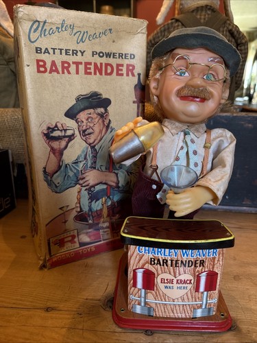 CHARLIE WEAVER BATTERY OPERATED BARTENDER NOVELTY TOY | eBay