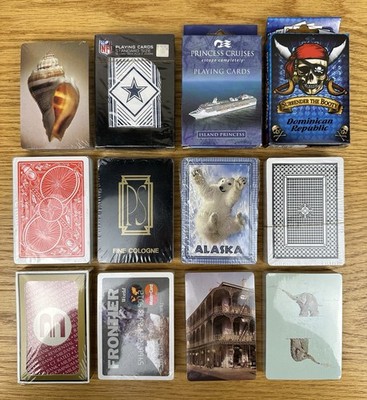 Lot of 12 Decks of Sealed Playing Cards Vintage and Modern - Souvenir ...