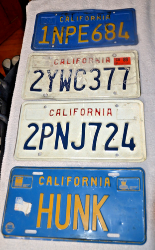 qty 4 Vintage California license plates | eBay