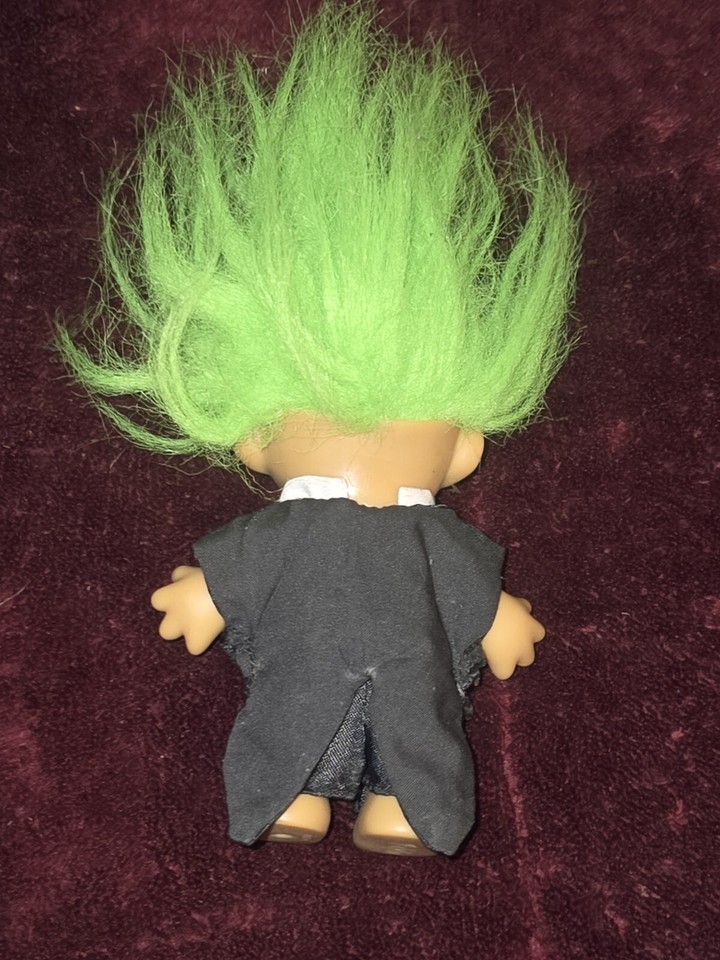 Vintage NORFIN DAM 1986 Groom Troll with Tuxedo & Green Hair 5" | eBay