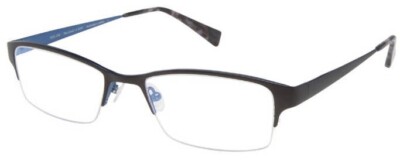 NEW MODO 4038 Matte Black Titanium Eyeglasses Half Rim Frame 55[]19-143 ...