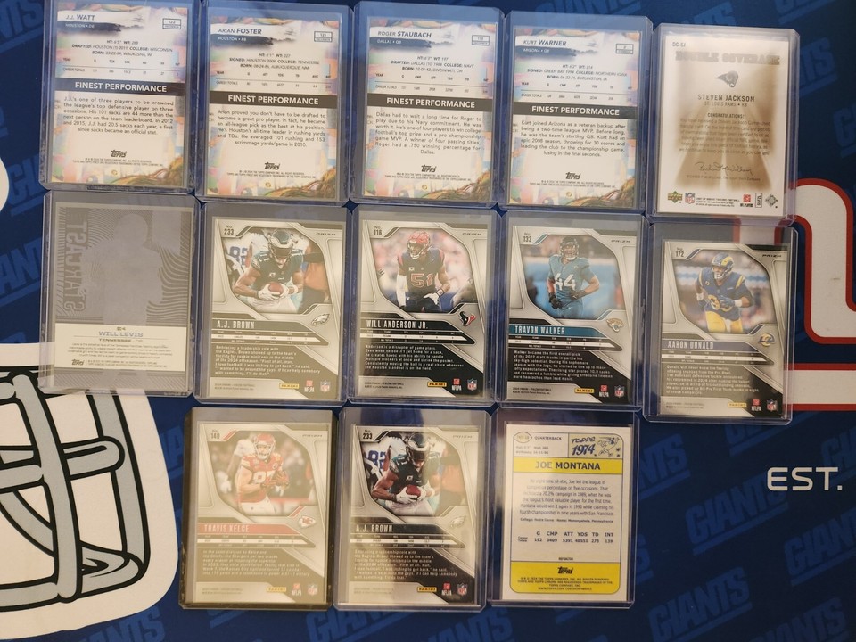 47 NFL Auto Numbered Card Lot Prizm Deca Donruss Optic Topps Chrome ...