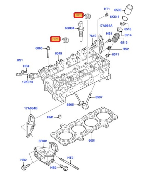 GENUINE FORD 25 MM CYLINDER HEAD BLOCK CORE PLUGS 2PCS SET 1455107 for ...