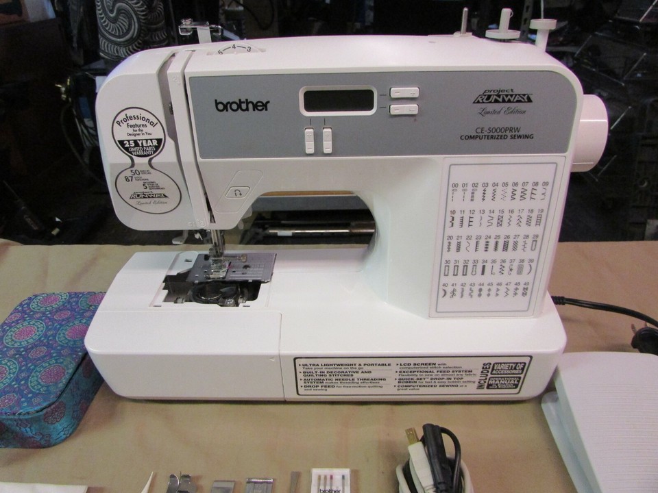 BROTHER CE-5000PRW Project Runway Computerized Sewing Machine LE ...