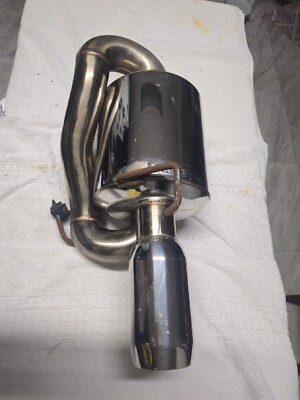 Xforce UNIVERSAL 2.5" INLET LOWER OFFSET ROUND TWIN-LOOP MUFFLER | eBay