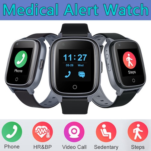 Medical Alert Watch for Seniors Elderly with Button SOS GPS Fall ...