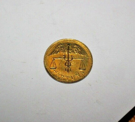 #A2381,Seated Liberty/Caduceus Laurel Leaf Var. BU 1800's Token Fauver ...