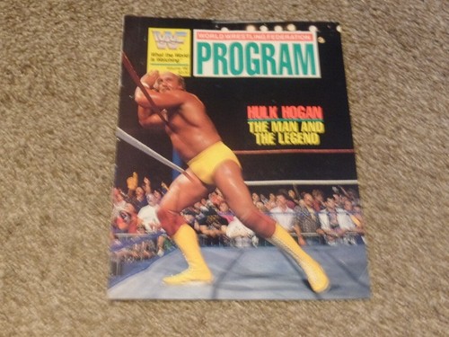 wwf PROGRAM VOLUME 182 W/CATALOG wrestling MAGAZINE HULK HOGAN | eBay