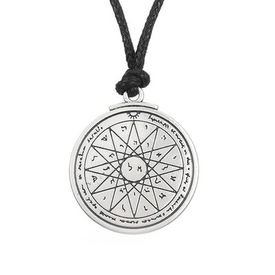 Wiccan Talisman of Wisdom Key of Solomon Pentacle Pendant Circle ...