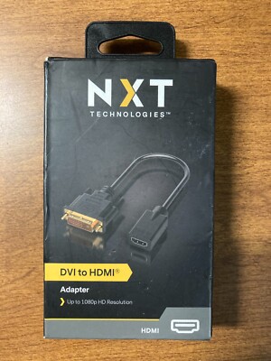 NXT TECHNOLOGIES DVI to HDMI Adapter Cable (NX50637) Brand New | eBay