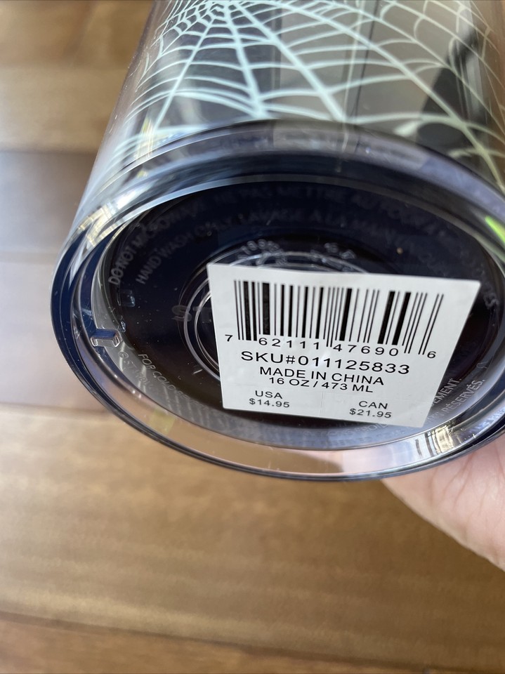 ️ Starbucks Halloween 2021 Glow in the Dark Spider Web Cup 16oz Grande ...