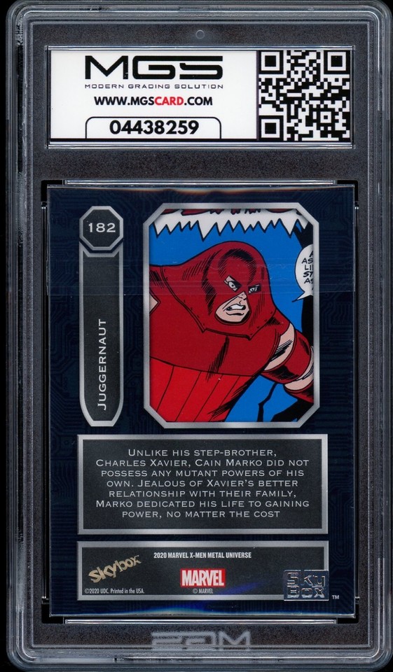 2020 Upper Deck Marvel METAL #182 Juggernaut MGS Graded 10 Gem Mint ...