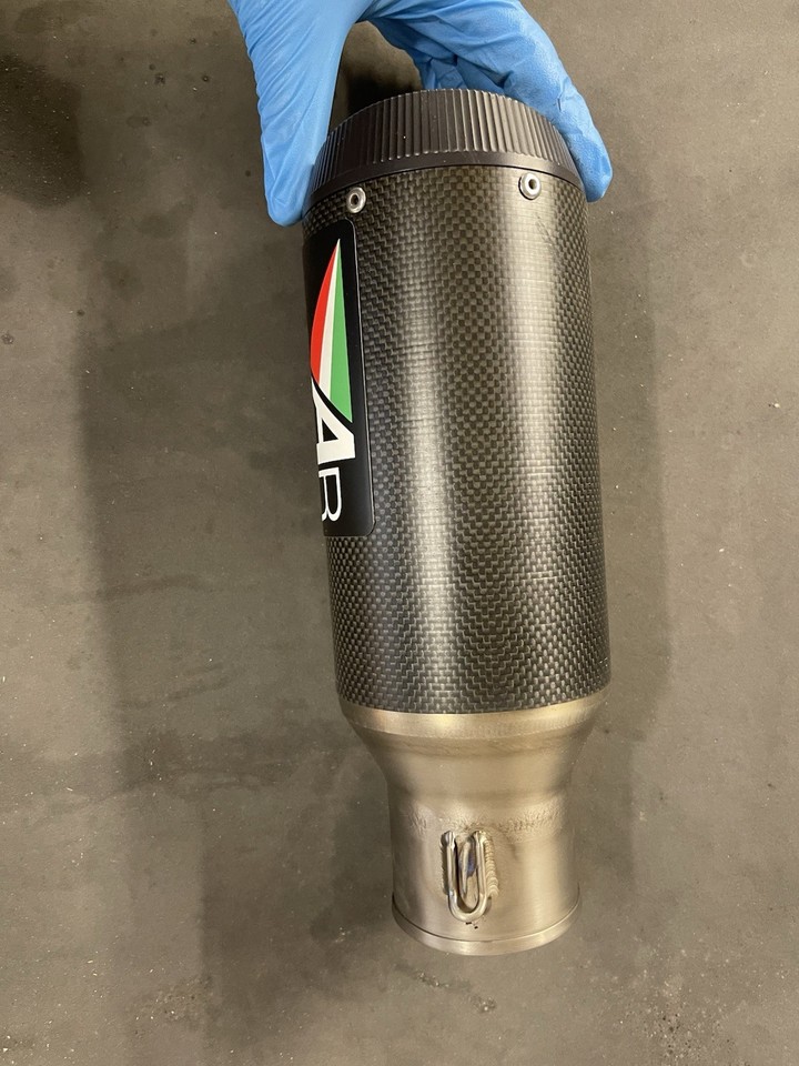 Austin Racing Exhaust GP1R Silencer Carbon Ti | eBay UK