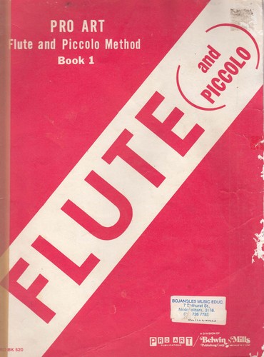 FLUTE & PICCOLO METHOD Book 1 / Sheet Music Album | eBay