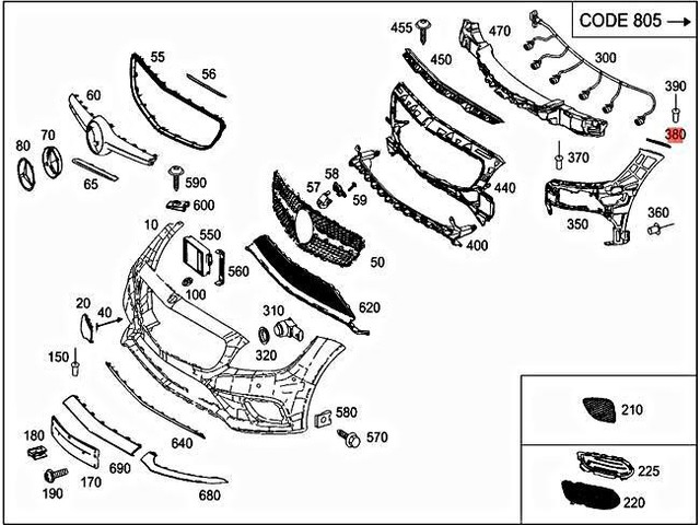 MERCEDES BENZ 2188851221 Genuine OEM Factory Original Rail for sale ...