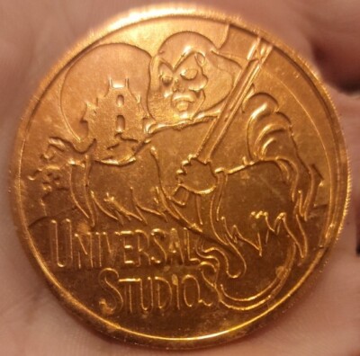 Universal Studios Halloween Horror Nights Copper Coin, Mint Coin 1996 ...