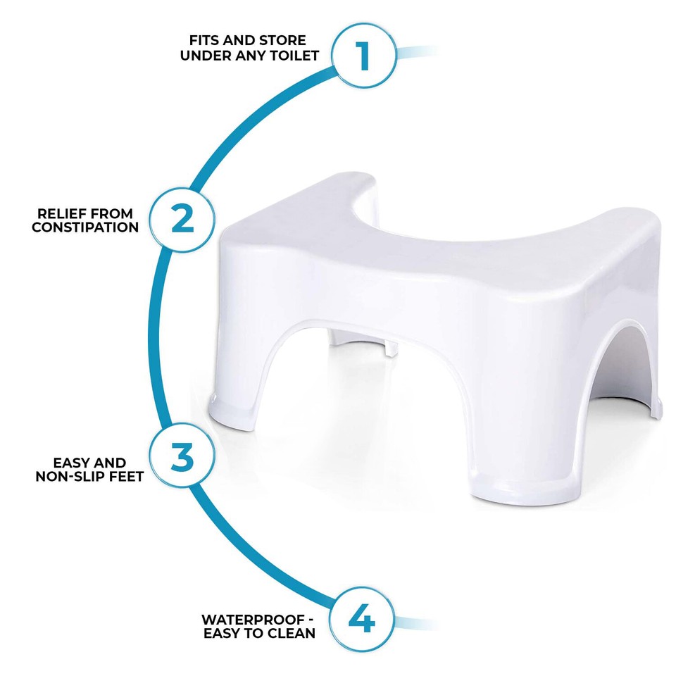 TOILET SQUATTY STEP STOOL BATHROOM POTTY SQUAT AID FOR CONSTIPATION ...